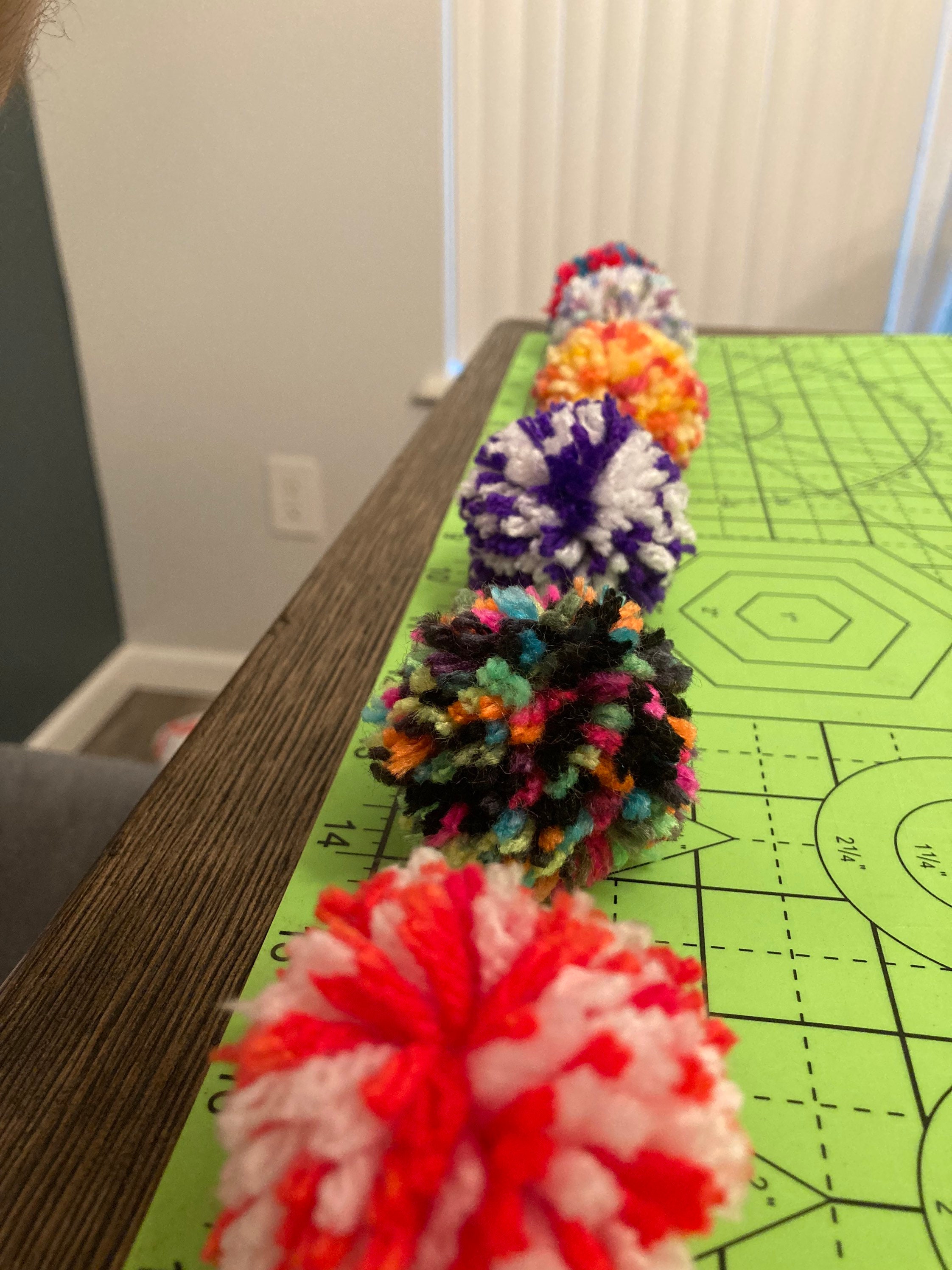 Pom Pom Fuzzy Cat Toys 6 8 or 12 Pack | Etsy