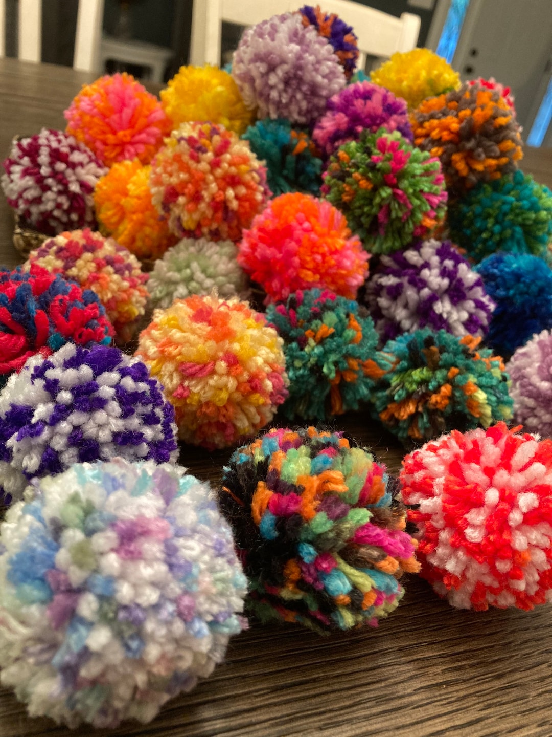 Pom Pom Fuzzy Cat Toys (6, 8, or 12 Pack) - Etsy