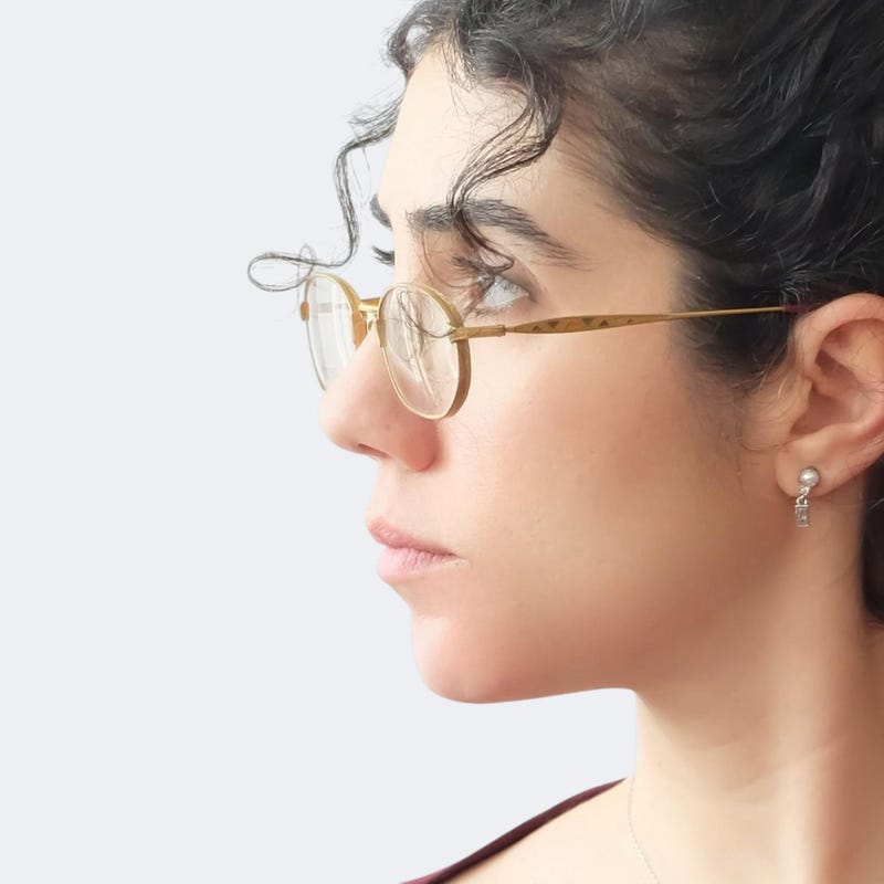 Matsuda Gold Eyeglasses - Etsy