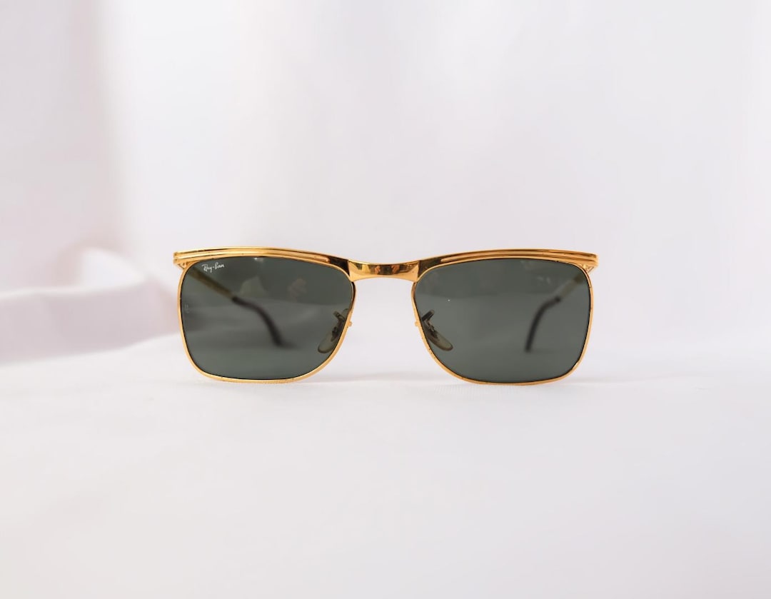 Vintage Ray-ban Signet DLX Mens Gold Sunglasses – B&L G-15 Lenses, Made ...
