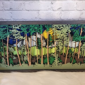 Multilayer Wood Woodland Scene - Etsy