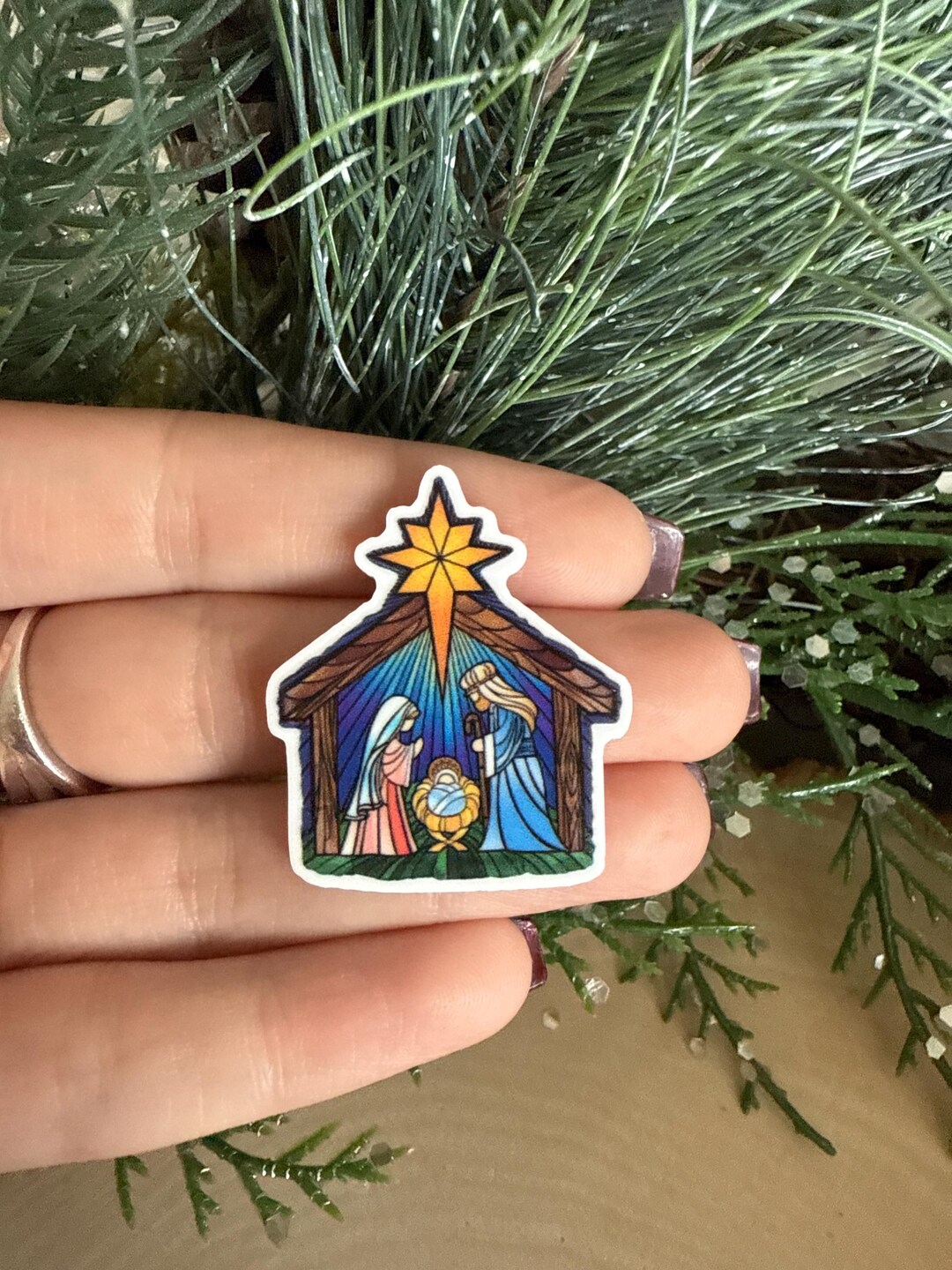 Nativity Planar Resin, Nativity Flat Back Acrylics, Nativity Cabochon ...