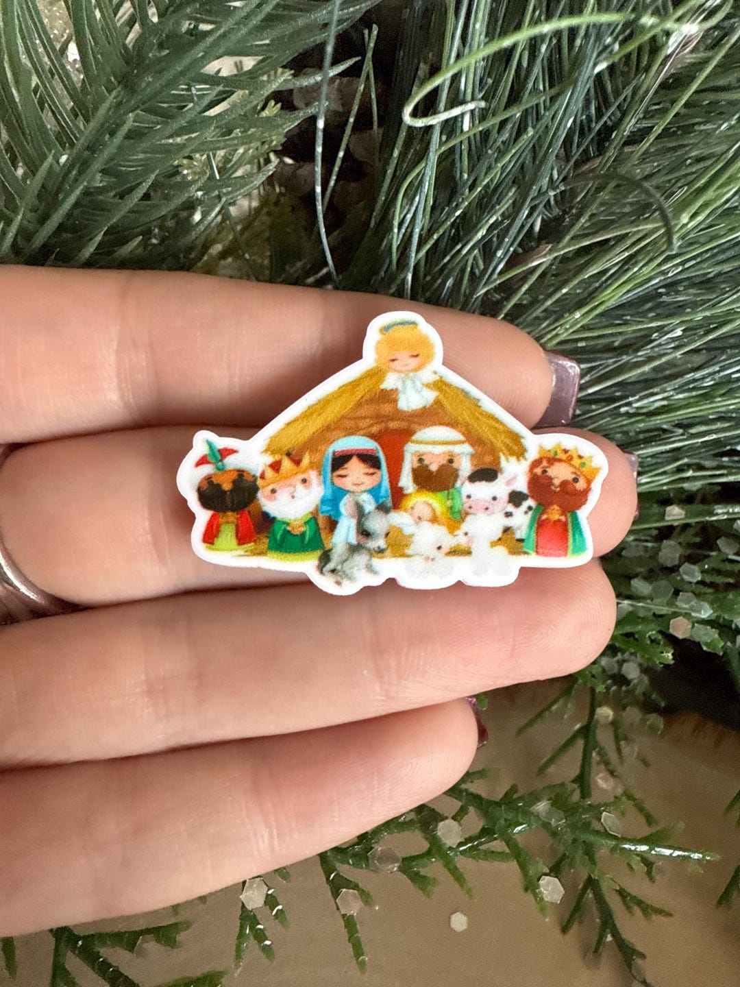 Nativity Planar Resin, Nativity Flat Back Acrylics, Nativity Cabochon ...