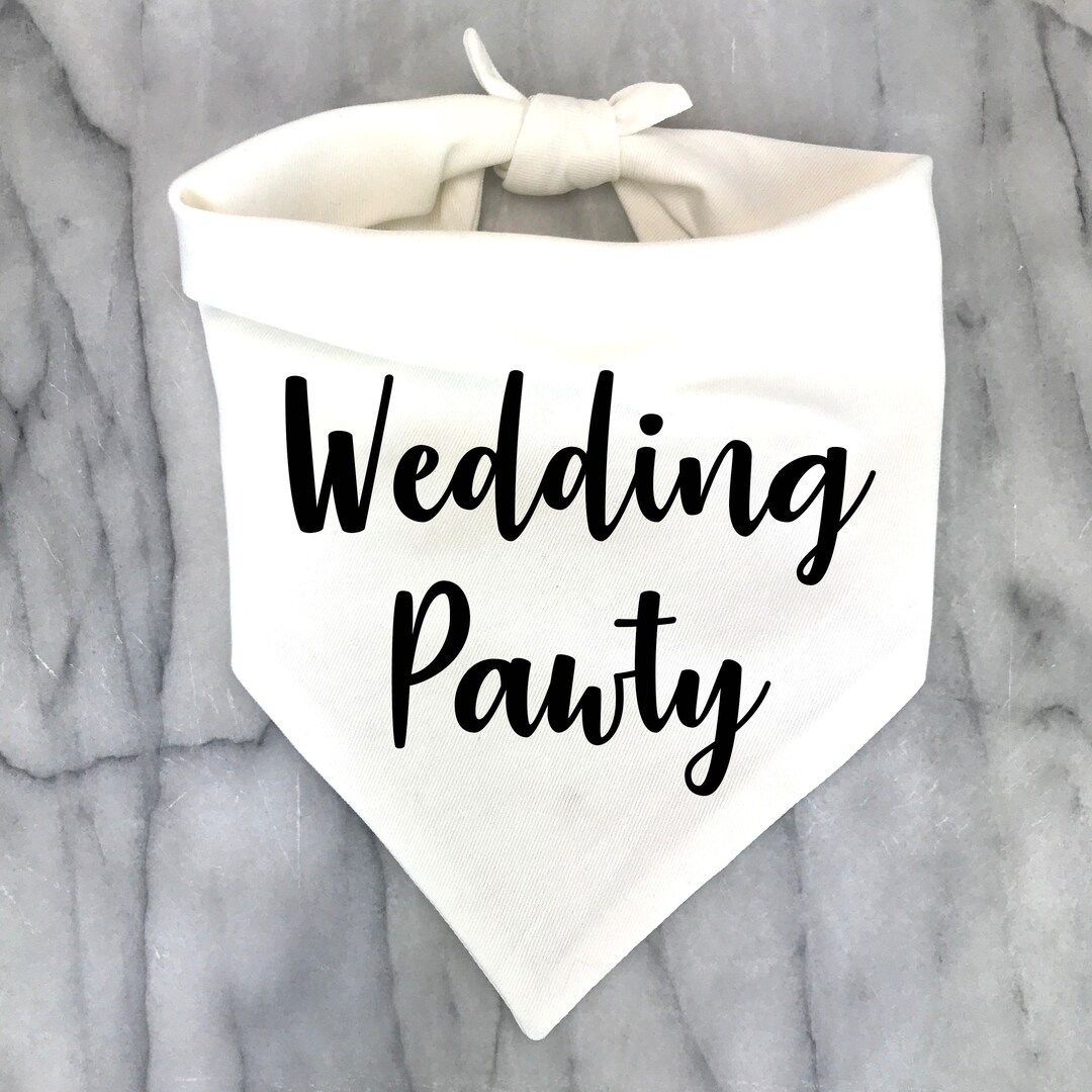 Funny Wedding Dog Bandana, Wedding Party, Wedding Shower Dog Gift ...