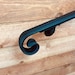 Metal Handrail, 2" Molding Cap, Big Volute, Flat Black - Etsy