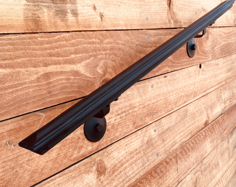 Metal Handrail 2" Molding Cap, Flat Black - Etsy