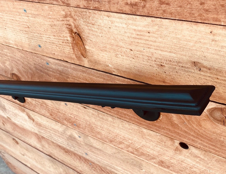 Metal Handrail 2" Molding Cap, Flat Black - Etsy