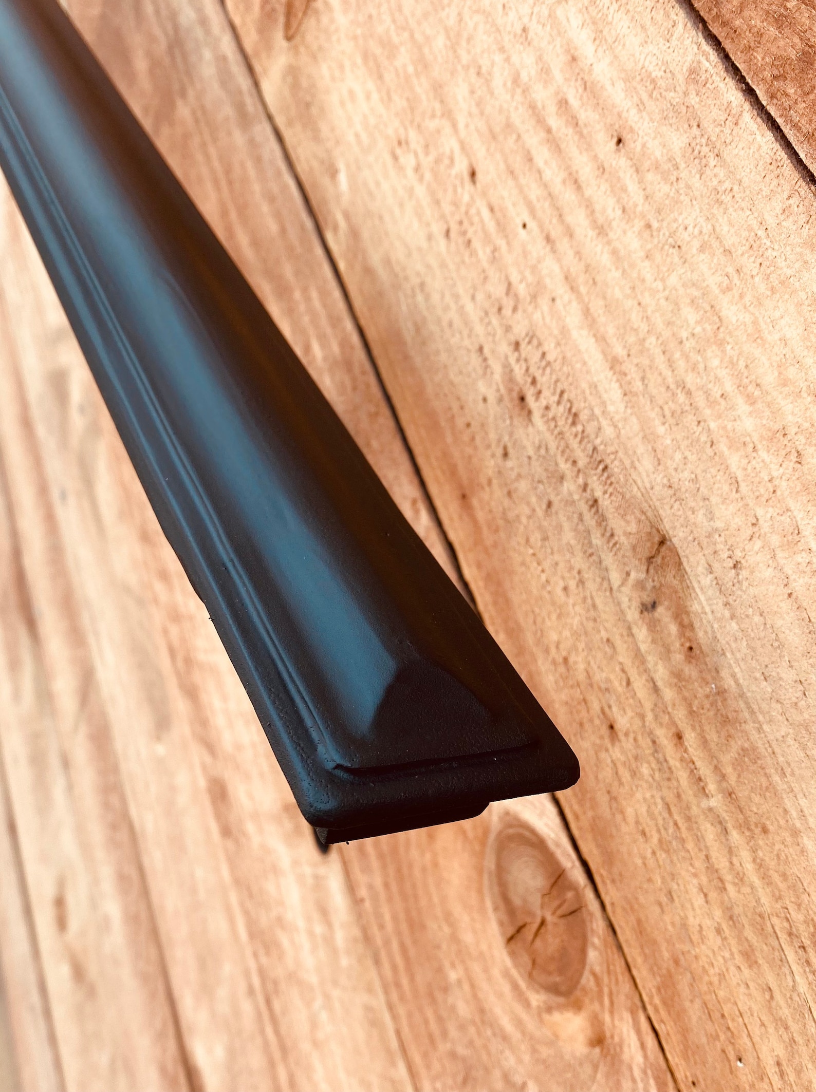 Metal Handrail 2" Molding Cap, Flat Black - Etsy