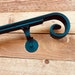 Metal Handrail, 2" Molding Cap, Big Volute, Flat Black - Etsy
