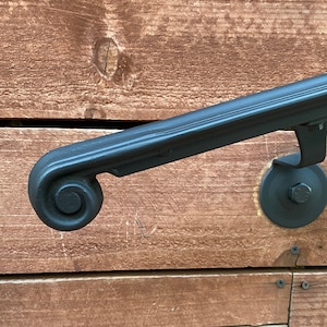 Metal Handrail 2" Molding Cap Volute, Flat Black - Etsy UK