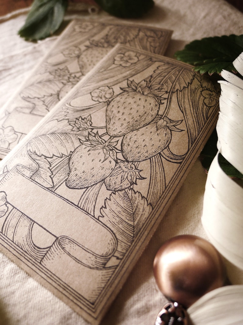 Printable Strawberry Seed Packet, Instant Download, Seed Envelope ...