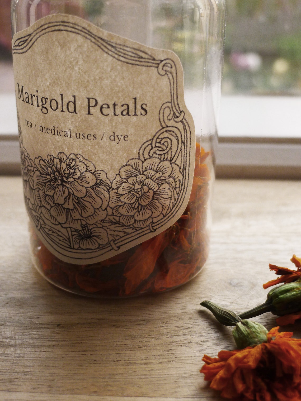 Marigold Bottle Label, Instant Download, Printable Label, Magic ...