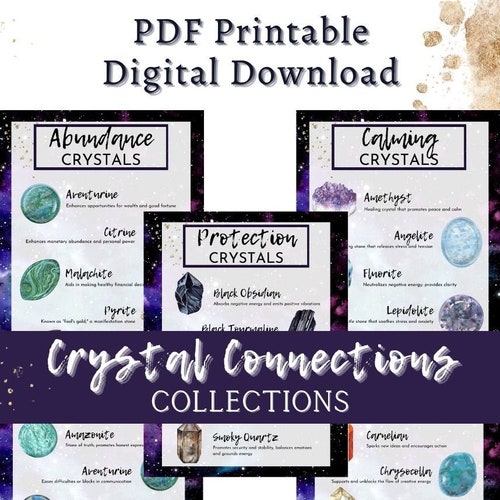 Crystal Connections Guide & Worksheets DIGITAL/PRINTABLE - Etsy