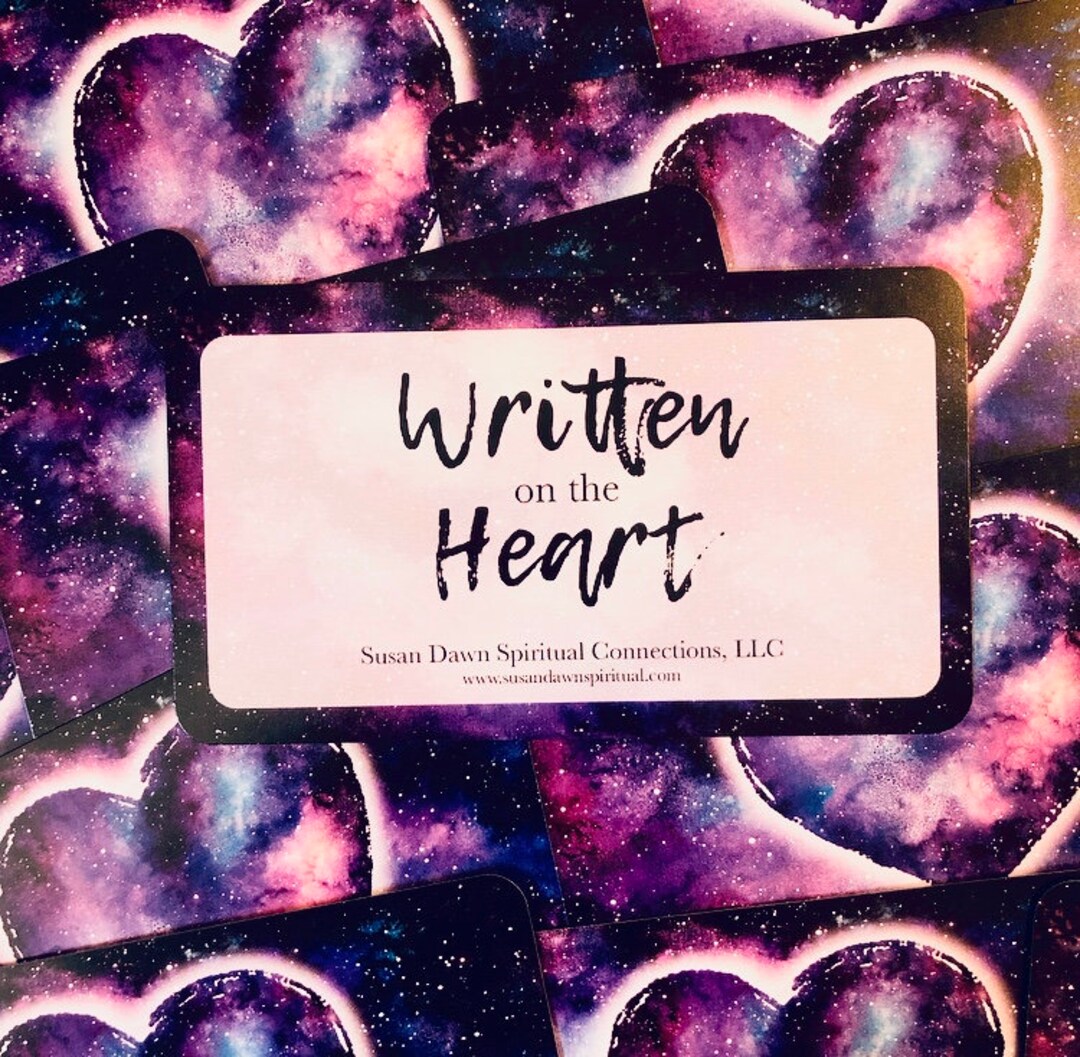 Escrito en el corazón baraja de mensajes de amor y romance - Etsy España