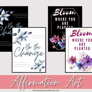 Affirmation Art Posters - 2 Style Options, 30 Total Posters (DIGITAL ...