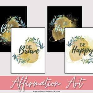 Affirmation Art Posters - 2 Style Options, 30 Total Posters (DIGITAL ...