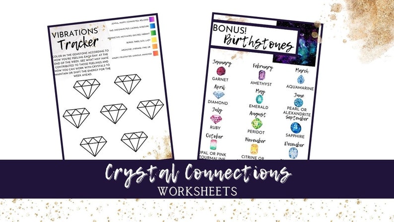 Crystal Connections Guide & Worksheets DIGITAL/PRINTABLE - Etsy