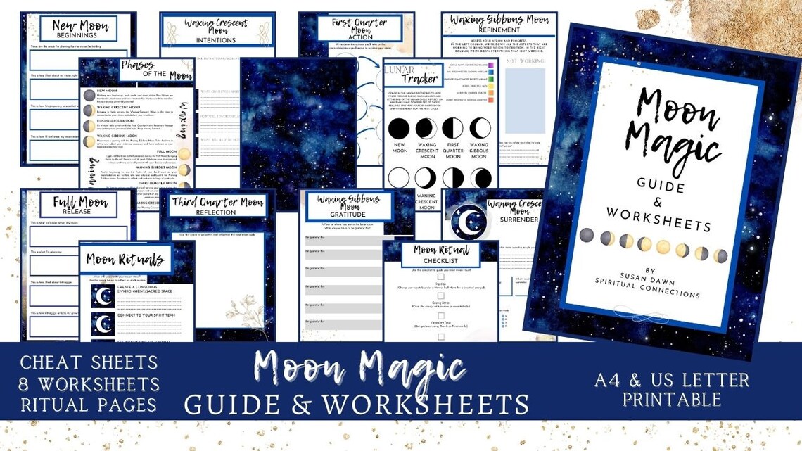 Moon Magic Guide & Worksheets DIGITAL/PRINTABLE FILE - Etsy