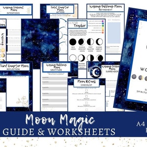 Moon Magic Guide & Worksheets DIGITAL/PRINTABLE FILE - Etsy