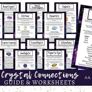 Crystal Connections Guide & Worksheets DIGITAL/PRINTABLE - Etsy