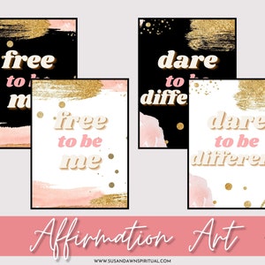 Affirmation Art Posters - 2 Style Options, 30 Total Posters (DIGITAL ...