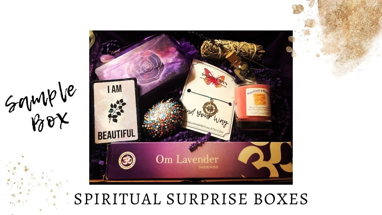 Spiritual Suprise Boxes message Deck Included - Etsy