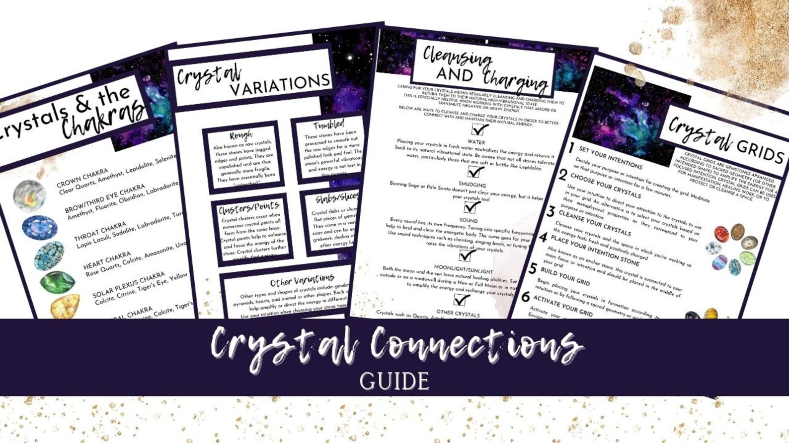Crystal Connections Guide & Worksheets DIGITAL/PRINTABLE - Etsy