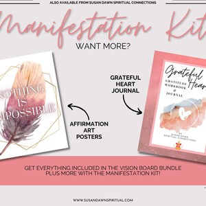 Vision Board Bundle - 3 Design Options, Stickers, Planners, Abundance ...