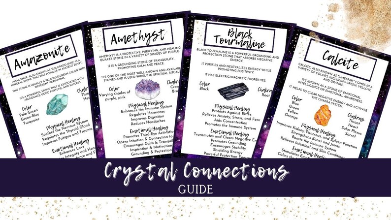 Crystal Connections Guide & Worksheets DIGITAL/PRINTABLE - Etsy