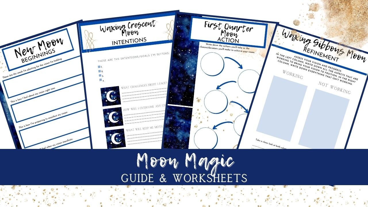 Moon Magic Guide & Worksheets DIGITAL/PRINTABLE FILE - Etsy