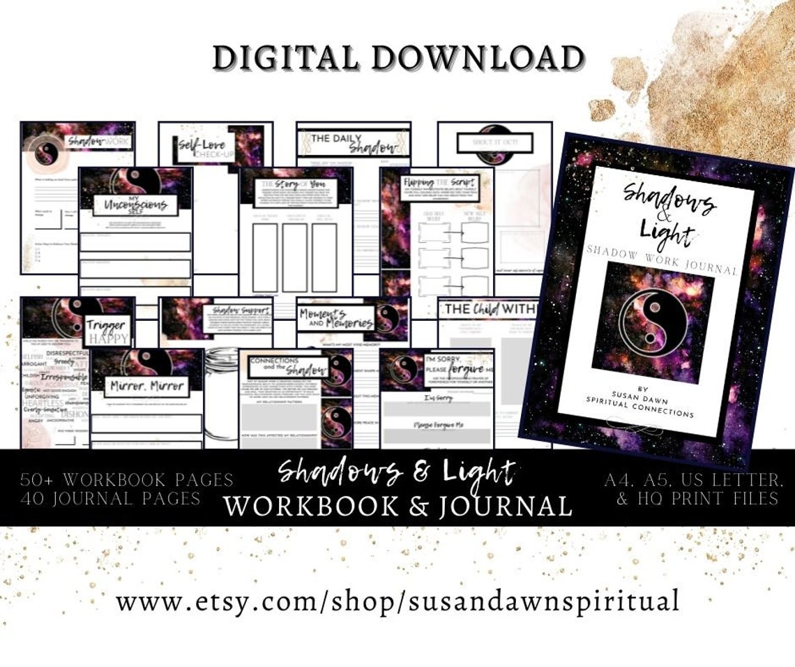 Shadows & Light Shadow Work Journal DIGITAL/PRINTABLE FILE - Etsy