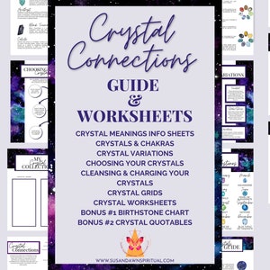 Crystal Connections Guide & Worksheets (DIGITAL/PRINTABLE FILE) - Etsy