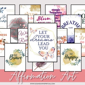 Affirmation Art Posters - 2 Style Options, 30 Total Posters (DIGITAL ...
