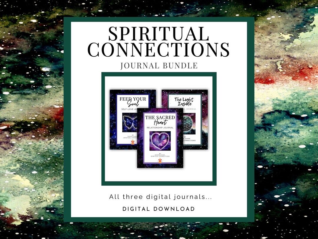 Spiritual Connections Journal Bundle! "feed Your Soul," "the Sacred ...