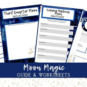 Moon Magic Guide & Worksheets DIGITAL/PRINTABLE FILE - Etsy