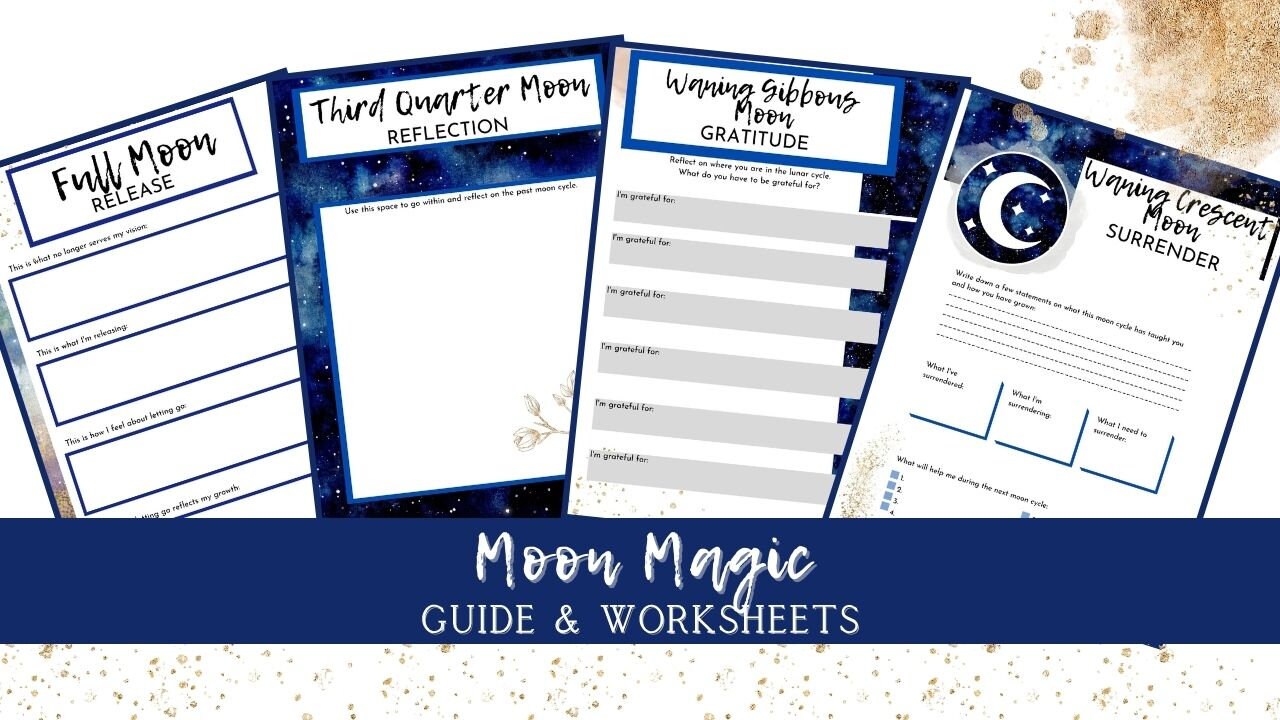 Moon Magic Guide & Worksheets DIGITAL/PRINTABLE FILE - Etsy