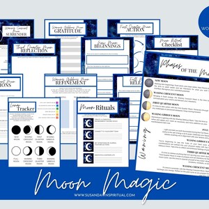 Moon Magic Guide & Worksheets (DIGITAL/PRINTABLE FILE) - Etsy