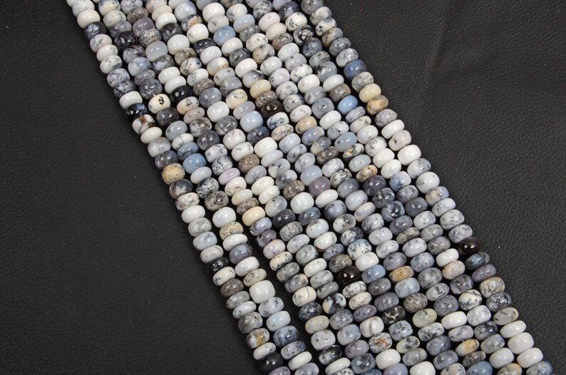 Dendrite Opal gemstone beads rondelle Shape Beads Size 9-10 MM | Etsy