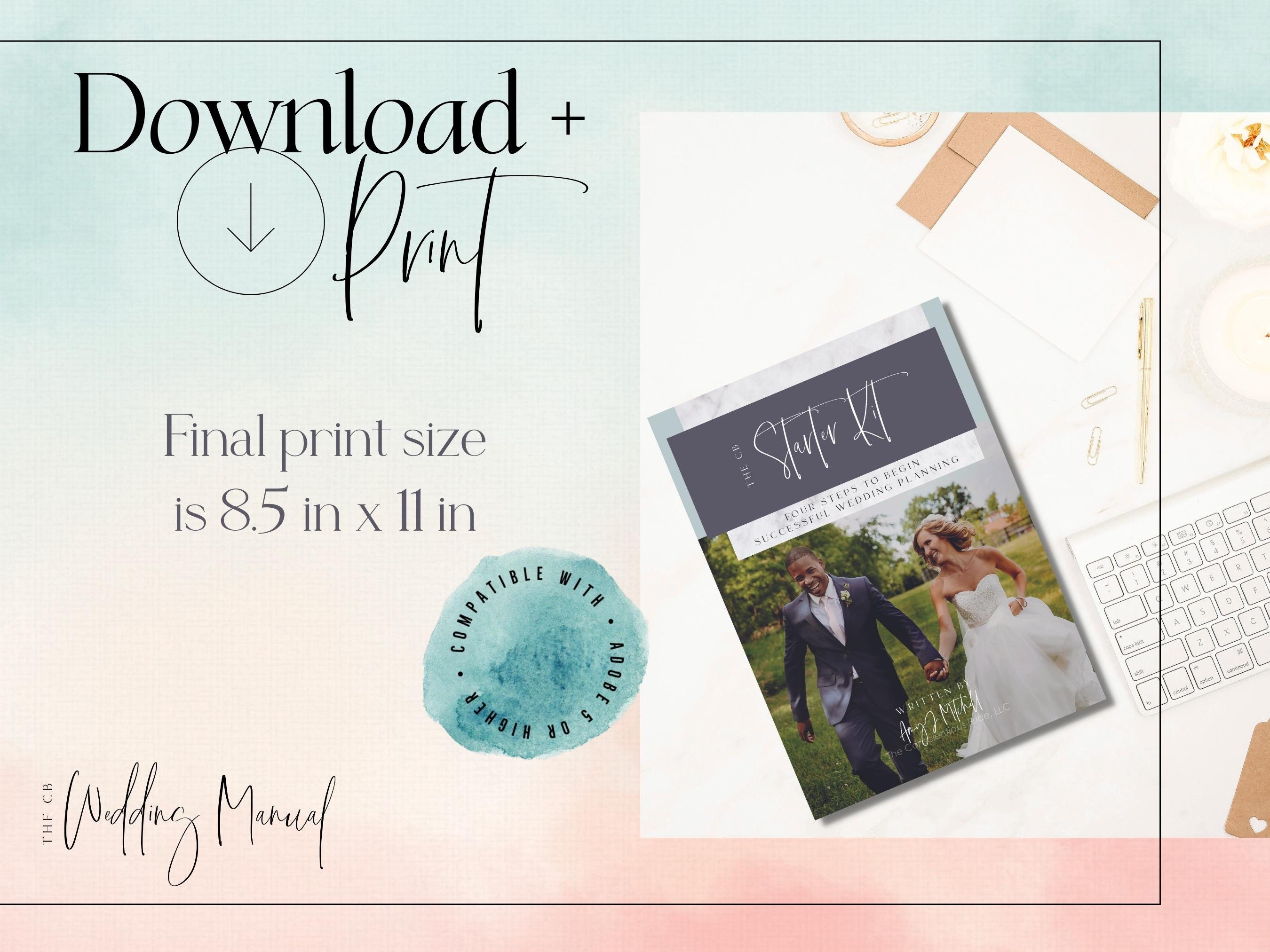 The Starter Kit Printable Wedding Planner, Wedding Planning Book ...