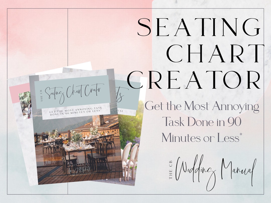 The Seating Chart Creator Printable Wedding Planner, Wedding Planning ...