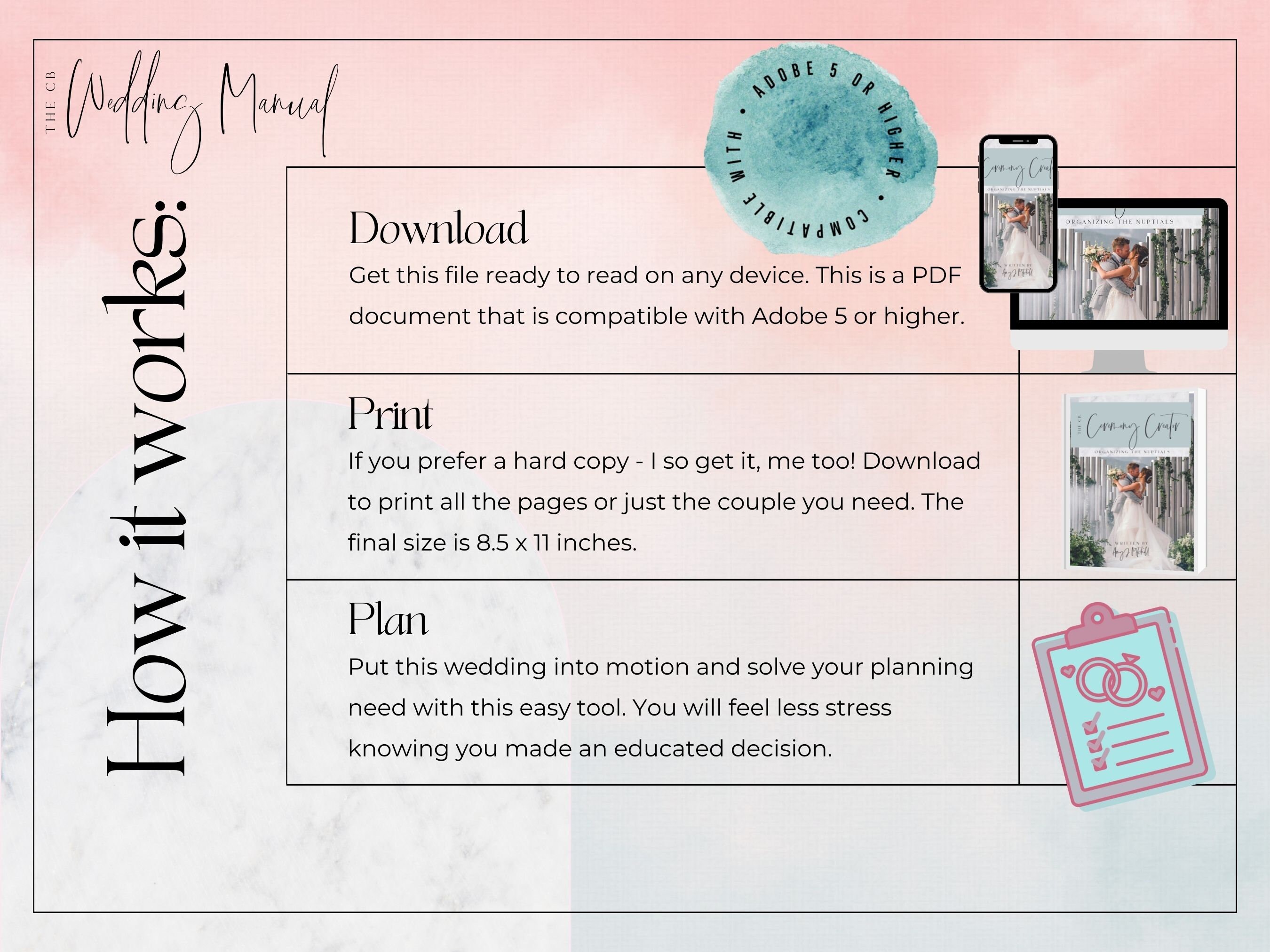 The Ceremony Creator Printable Wedding Planner, Wedding Planning Book ...