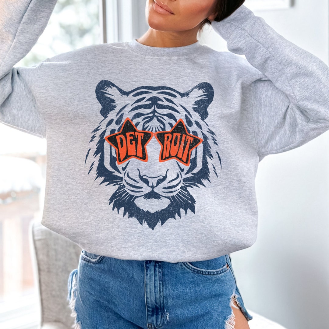 Tigers Crewneck Tigers Baseball Game Day Apparel Detroit Sweatshirt ...