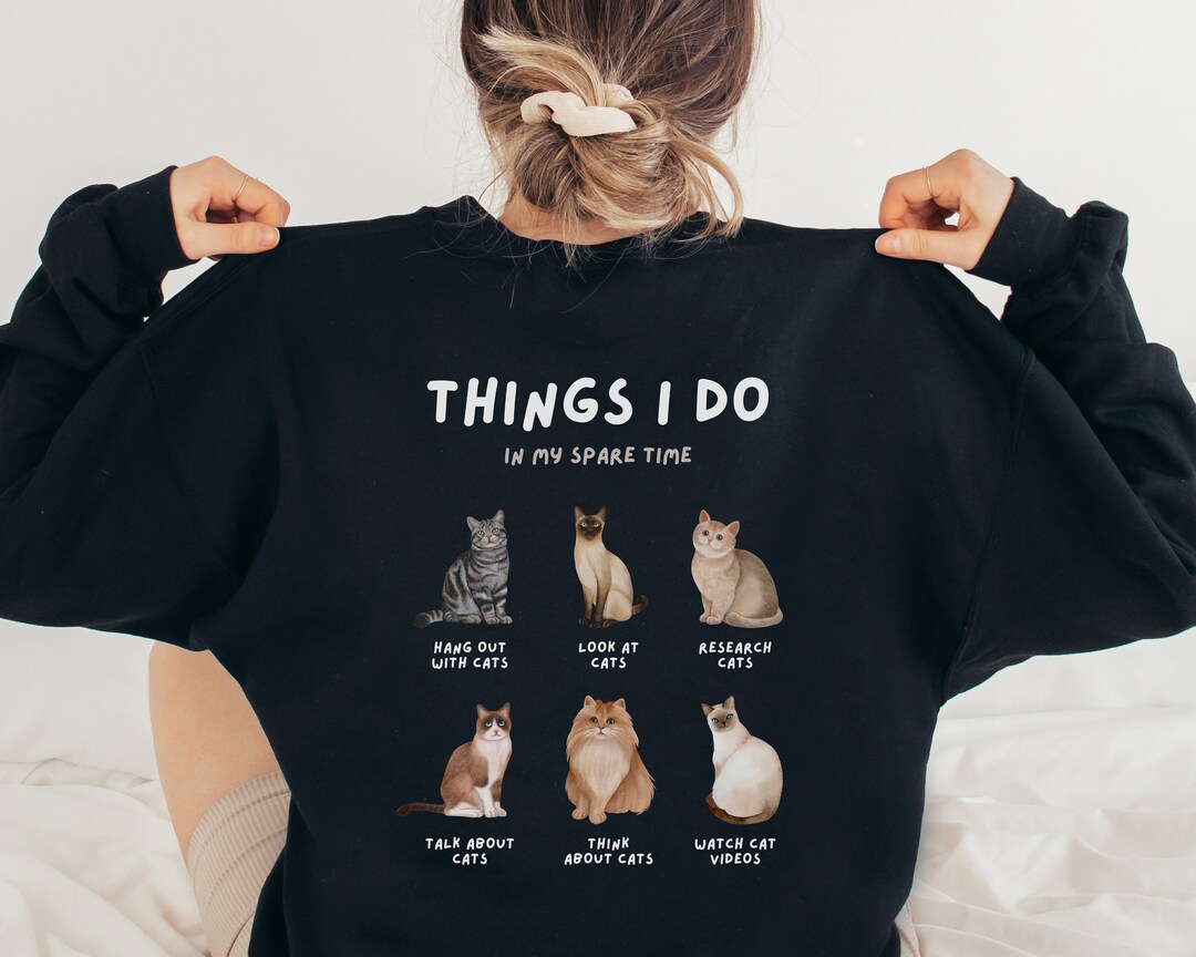 Cat Lady, Cat Lover Shirt Easily Distracted by Cats, Loves Cats Tshirt ...