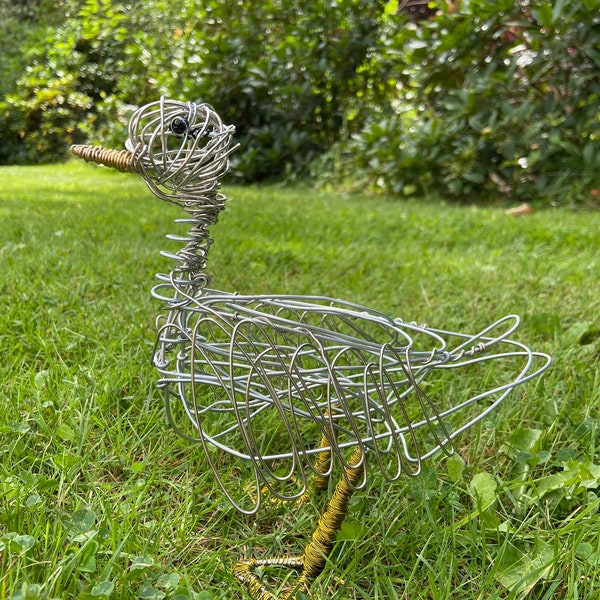Wire Bird Sculpture - Etsy
