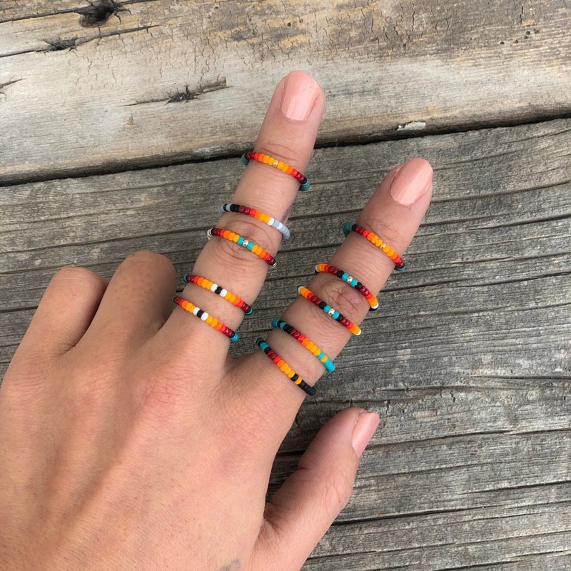 Native Stretchy Ring - Etsy
