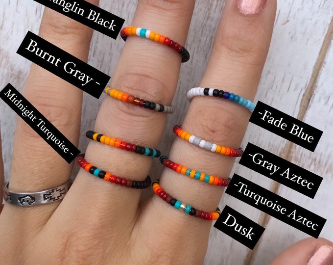 Beaded Ring Stackers #2 - Etsy