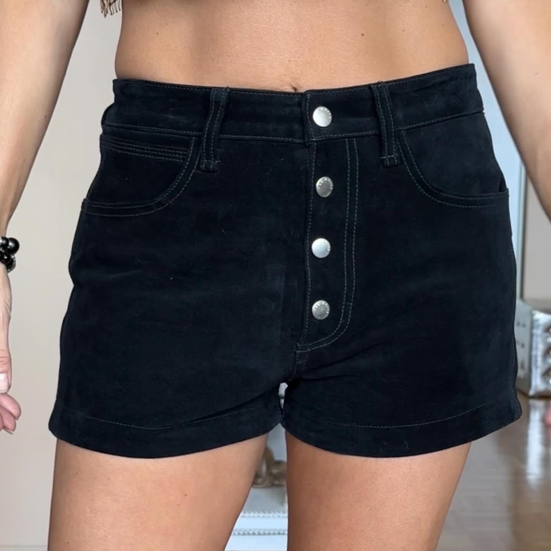 Rag & Bone Suede Leather Boho Hippie Shorts - Etsy