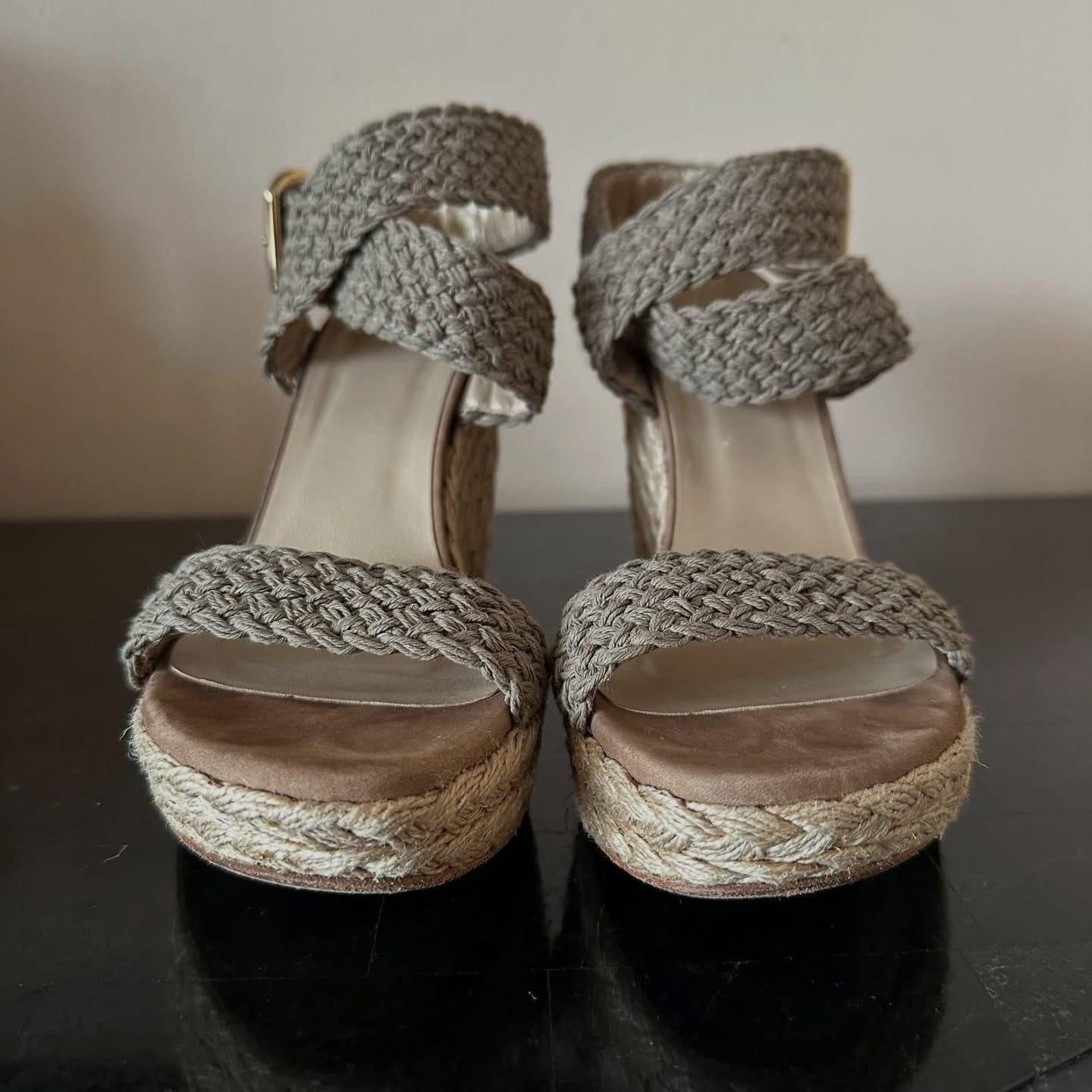 Stuart Weitzman Alex Espadrille Wedge Sandals / Jennifer Aniston Wedges ...