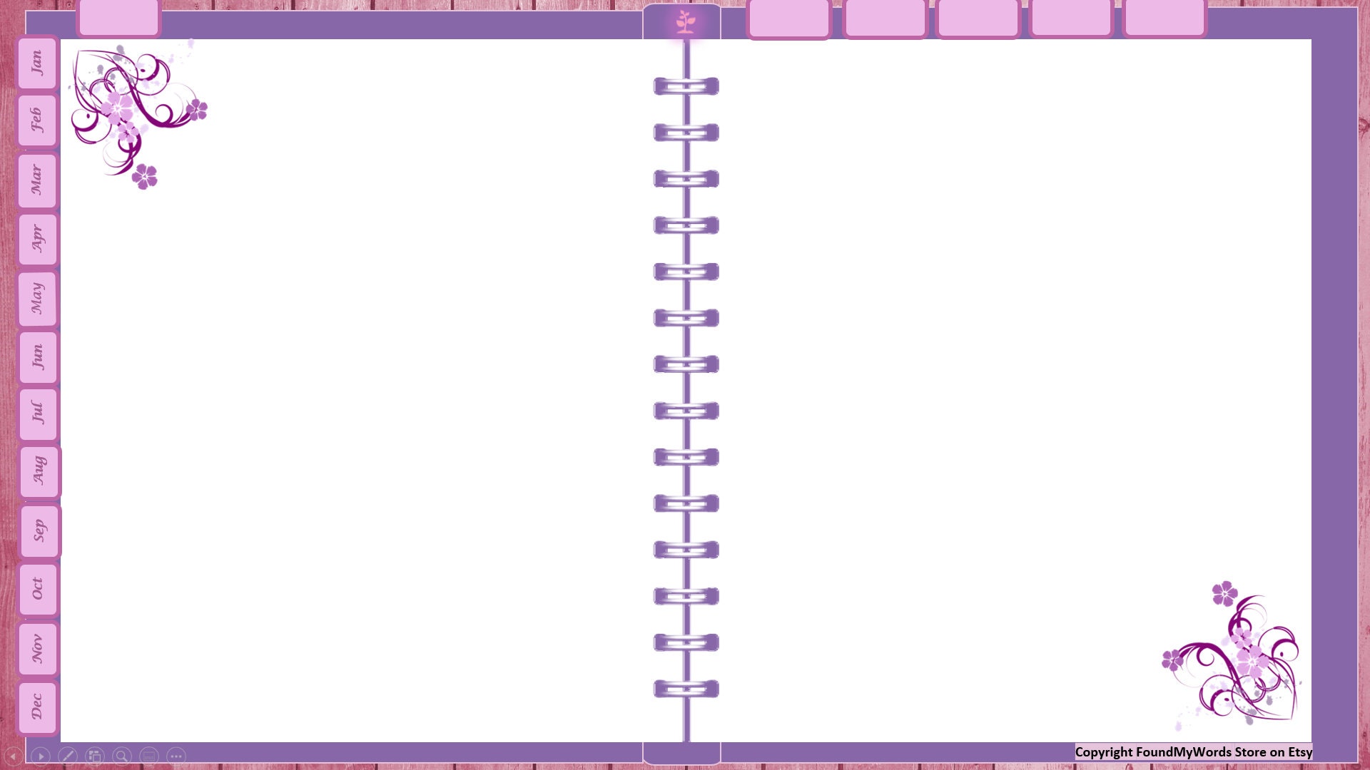 2020 Dated Yearly Planner - Lilac Theme - Etsy