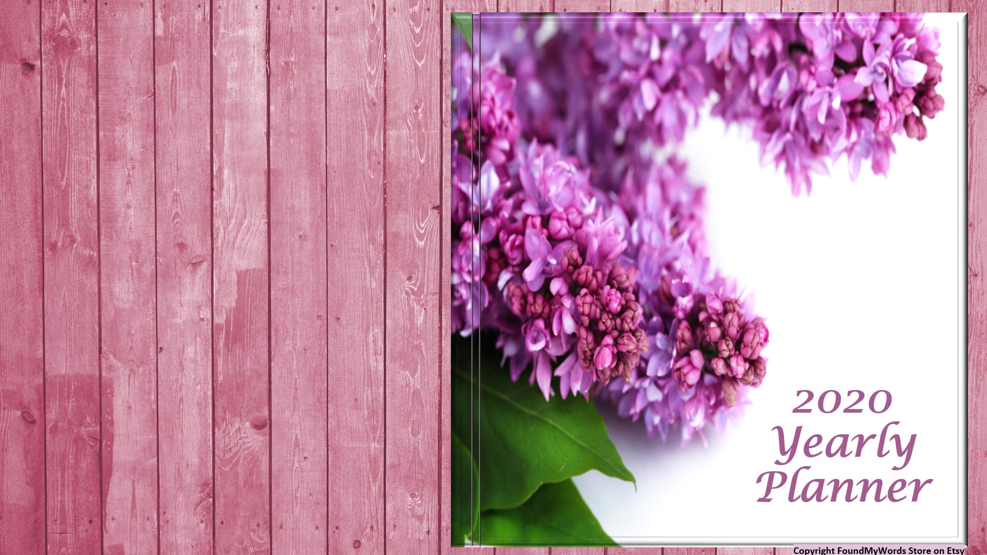 2020 Dated Yearly Planner - Lilac Theme - Etsy